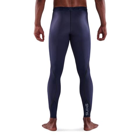 Skins Series 3 Mens Thermal Long Tights Navy Skins Compression Us