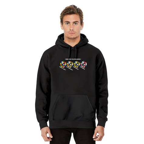 Know Your Color Blindness Rubiks Cube Hoodies
