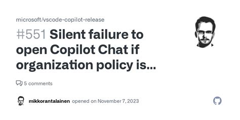 Silent Failure To Open Copilot Chat If Organization Policy Is Incorrect Issue Microsoft