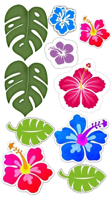 Hojas Hawaianas Para Imprimir