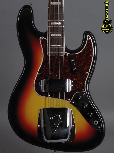 1966 Fender Jazz Bass 3 Tone Sunburst Vi66febb3tsb191297