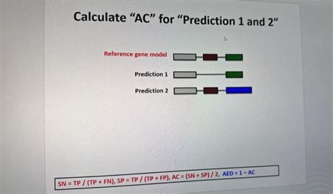 Calculate Ac For Prediction 1 And 2