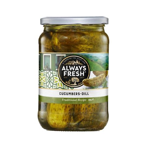 Buy Always Fresh Pickled Dill Cucumbers 680g Coles