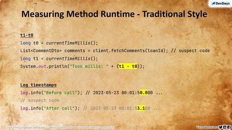 Profiling A Java Application Devdays 2023 Speaker Deck