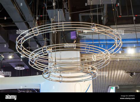Teaching Model Circular Track And Steel Ball Suspended Indoors Stock