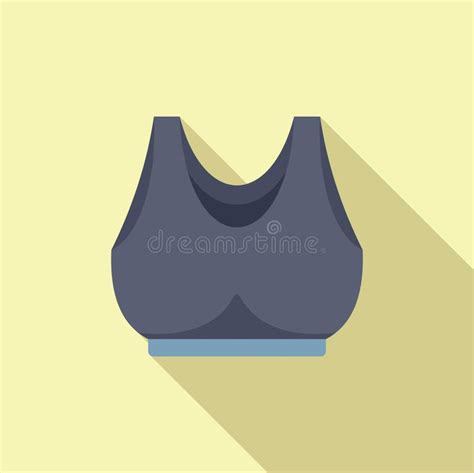 Minimalist Sports Bra Design On Beige Background Stock Illustration Illustration Of Apparel