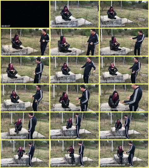 Ballbustextremeballbusting Mistress Red Devil Extreme Ballbusting In The Park With
