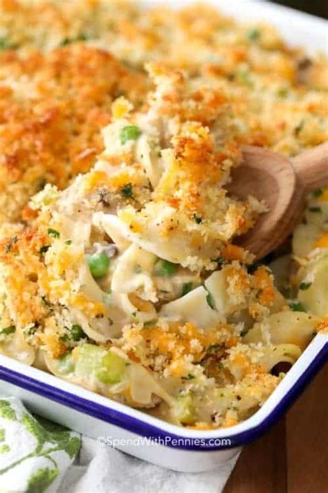 Easy Tuna Casserole Classic Comfort Food Spend With Pennies
