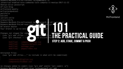 Git The Practical Guide Step Add Stage Commit Push YouTube