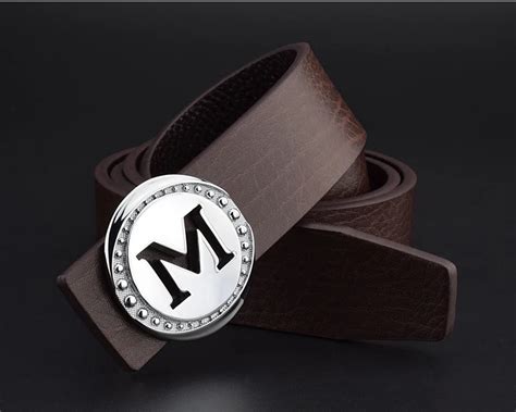 Дизайнерские ремни мужчин высокого качества роскошный коричневый пояс мода пряжки M ремень