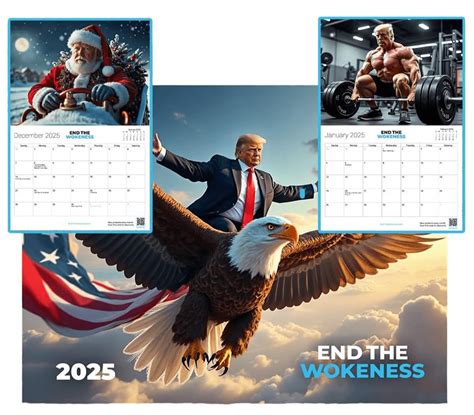 Promotion 2025 Trump Wall Calendar Iconic Presidential Design Monthly