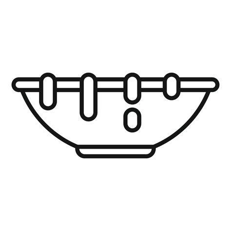 Foot Bath Bowl Icon Outline Vector Water Spa Vector Art At Vecteezy
