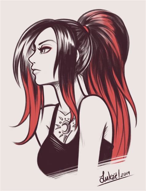 Raven With Her Hair Up Scrolller