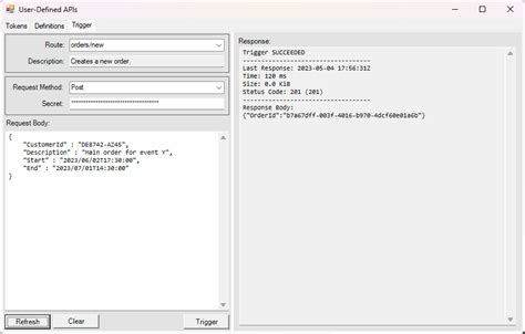 Triggering And Managing User Defined APIs DataMiner Docs