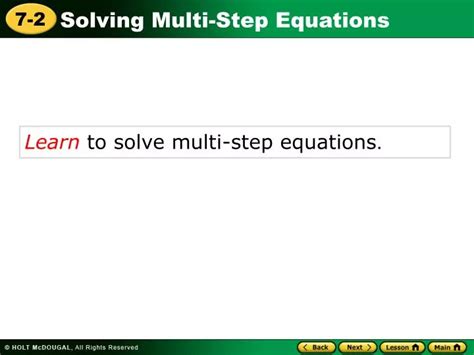 PPT Learn To Solve Multi Step Equations PowerPoint Presentation Free Download ID 2004568