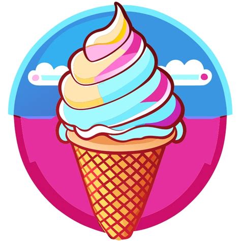 Premium Vector Ice Cream Cone Vector Illustration