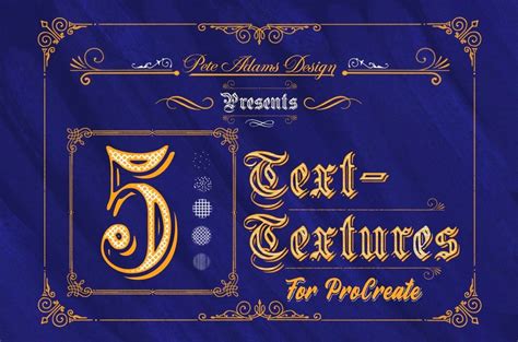 Text Textures Brushset Pack For Lettering And Type In Procreate