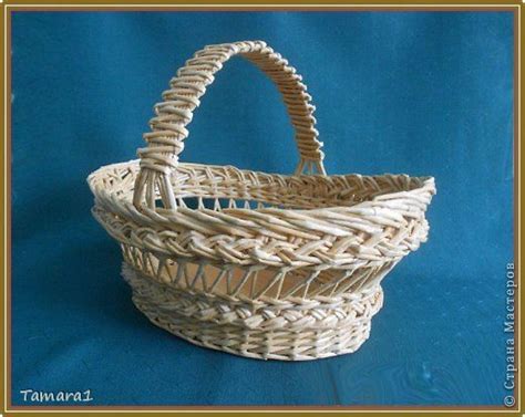 Корзинка фруктовница Basket Weaving Paper Basket Newspaper Basket