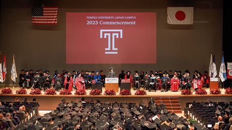 テンプル大学ジャパンキャンパス2023年度卒業式を挙行、卒業生約250名と来賓760名が出席 Tuj ニュース