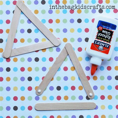 Make Up These Popsicle Stick Triangle Frames And Keep Them In Your
