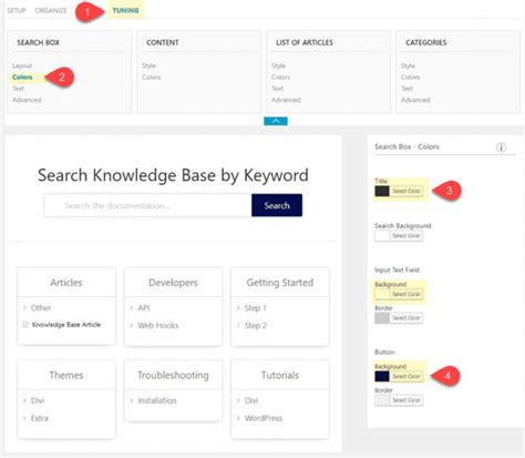 how to create a knowledge base for your website with divi