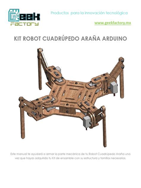 Kit Robot Cuadrúpedo Araña Arduino Pdf