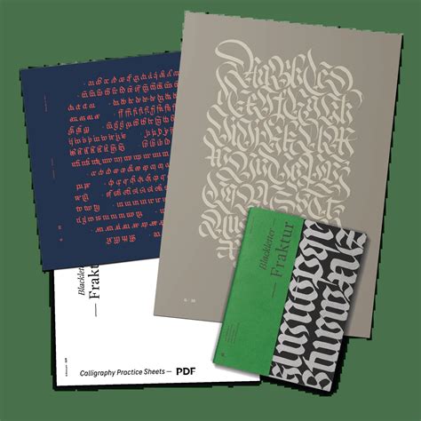 Fraktur Book Blackletter Calligraphy Guides 0itemzero