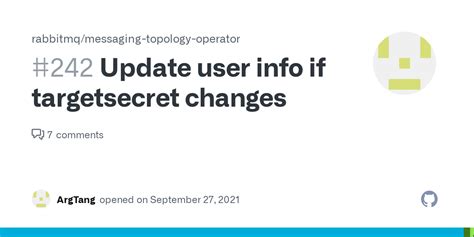 Update User Info If Targetsecret Changes Issue 242 Rabbitmq