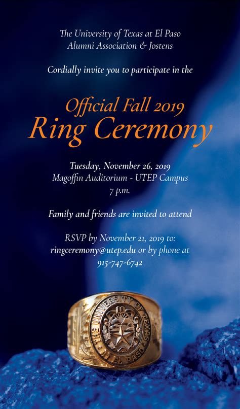 Official Class Ring Program The University Of Texas At El Paso