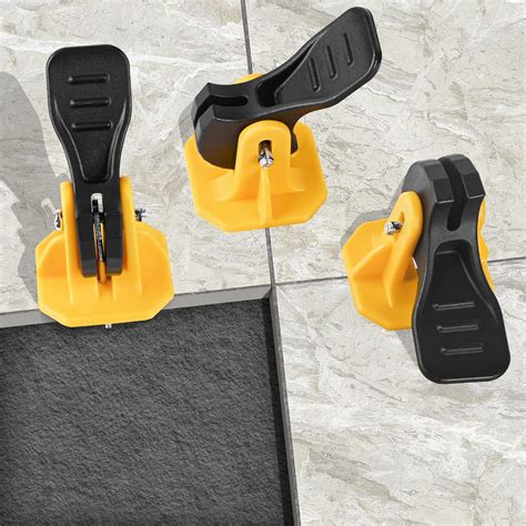 Tile Leveling System Pro Tools Kit Tile Spacers 100pcs Reusable Floor Leveling Compounds