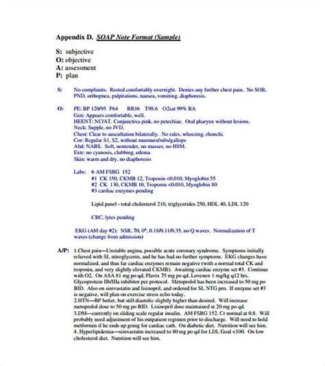 46 Free Download SOAP Note Template For Your Medical Note Mous Syusa