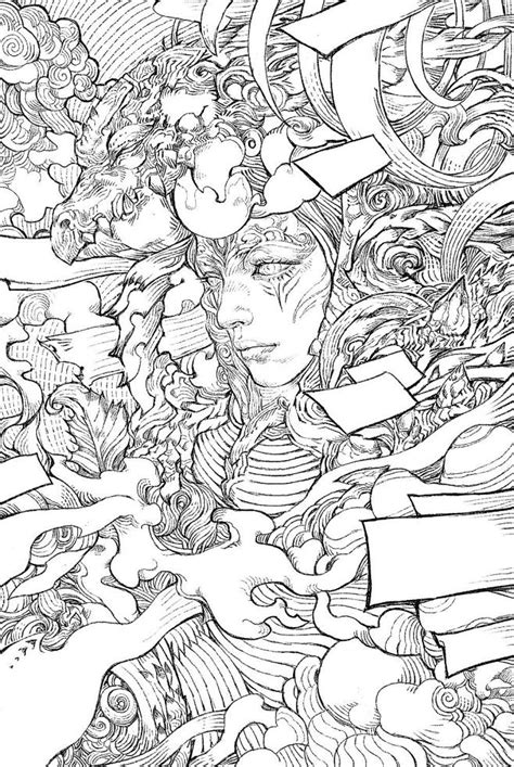 国潮插画 商业插画 古风 原画 角色设计 线稿