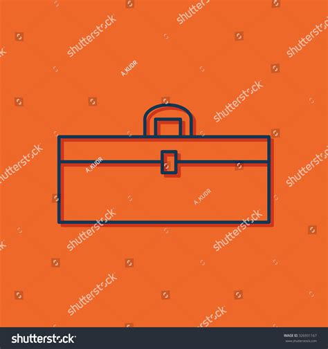 Vector Blue Outline Toolkit Icon On Stock Vector Royalty Free