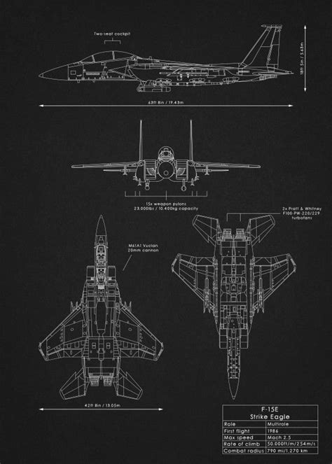 Mcdonnell Douglas F 15 Eagle 4 Blueprintbox Com Free Plans And