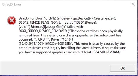 Directx Function Getdeviceremovedreason Regulationstexas