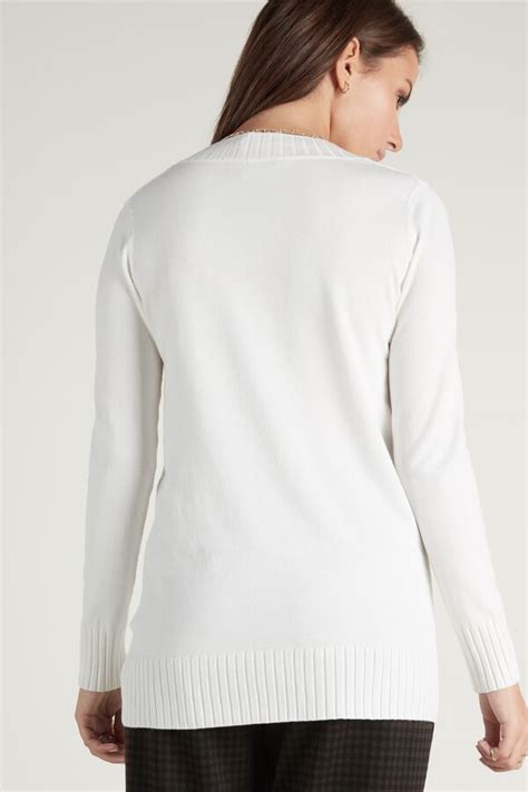 Long Sleeved V Neck Sweater Cardigans And Sweaters Tezenis