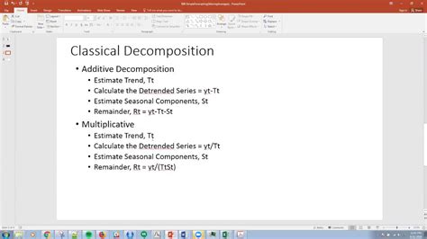 R09 Simple Time Series Classical Decomposition Youtube