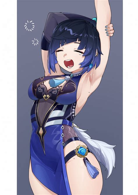 Yelan Genshin Impact Drawn By Yueyueyue Yao Danbooru