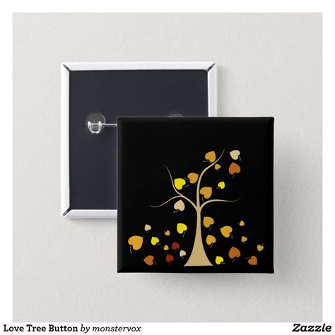 Love Tree Button Zazzle