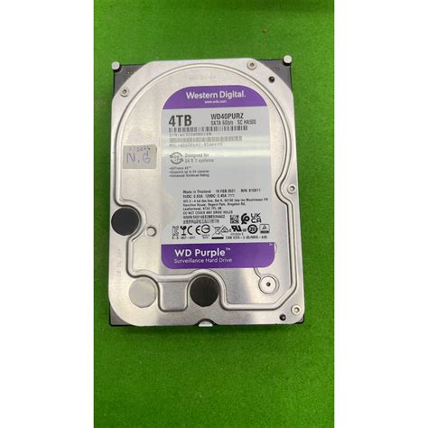 Hdd Harddisk Wd Purple 4tb For Cctv Sata ฮาร์ดดิสสำหรับกล้องวงจรปิด ถูก