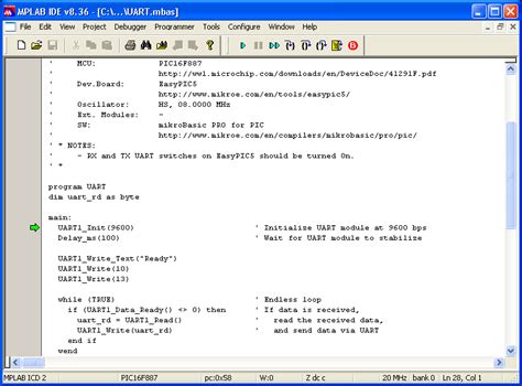 Using Mplab® Icd 2 Debugger