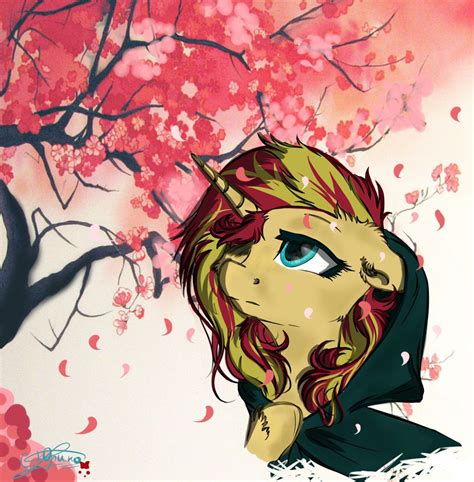 Сансет Шиммер Пони My Arts Art Anime
