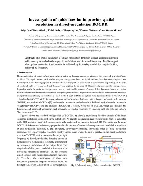Pdf Investigation Of Guidelines For Improving Spatial Resolution In