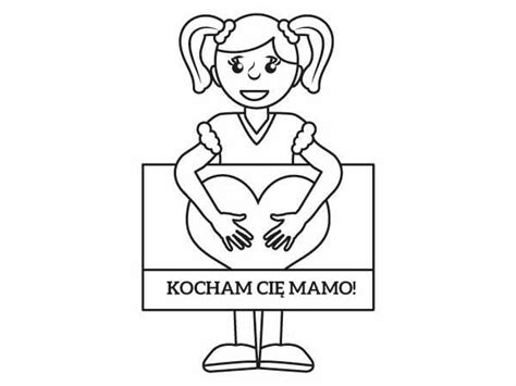Kolorowanka na Dzień Mamy Darmowe kolorowanki i malowanki dla dzieci
