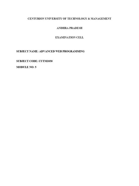 5 awp module 5 mcq pdf php computer science