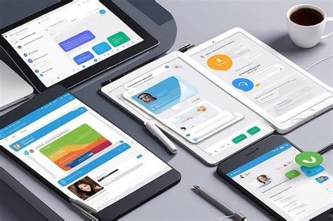 Crossplatform Chat Integration Premium Ai Generated Image