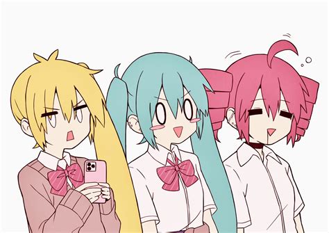 Hatsune Miku Kasane Teto And Akita Neru Vocaloid And 2 More Drawn