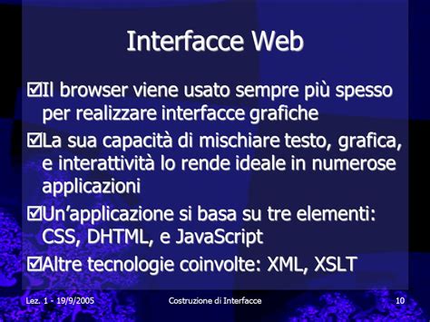 Costruzione Di Interfacce Ppt Scaricare