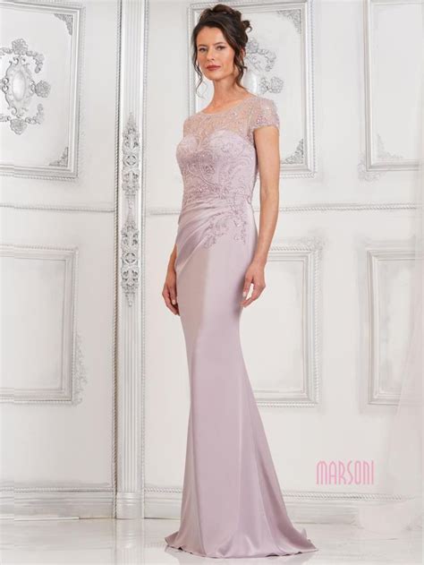 Marsoni Mv1317 Dusty Rose Size 12 Beaded Evening Gowns Formal Prom