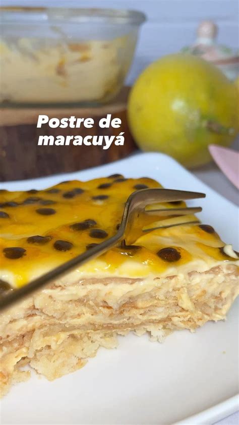 Postre de maracuyá Recetas de comida Recetas de comida casera